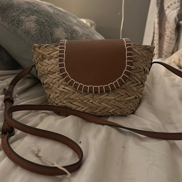 Universal Thread | Bags | Universal Thread Handbag Wicker And Brown ...